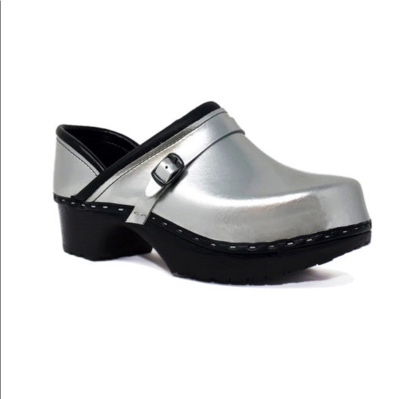 Dansko | Shoes | Nwt Cc Sweden Slip Resistant Sassy Silver Full Back ...